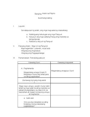 Buod ng "Fray Botod" ni Graciano Lopez Jaena: Isang Pagsusuri - Studocu