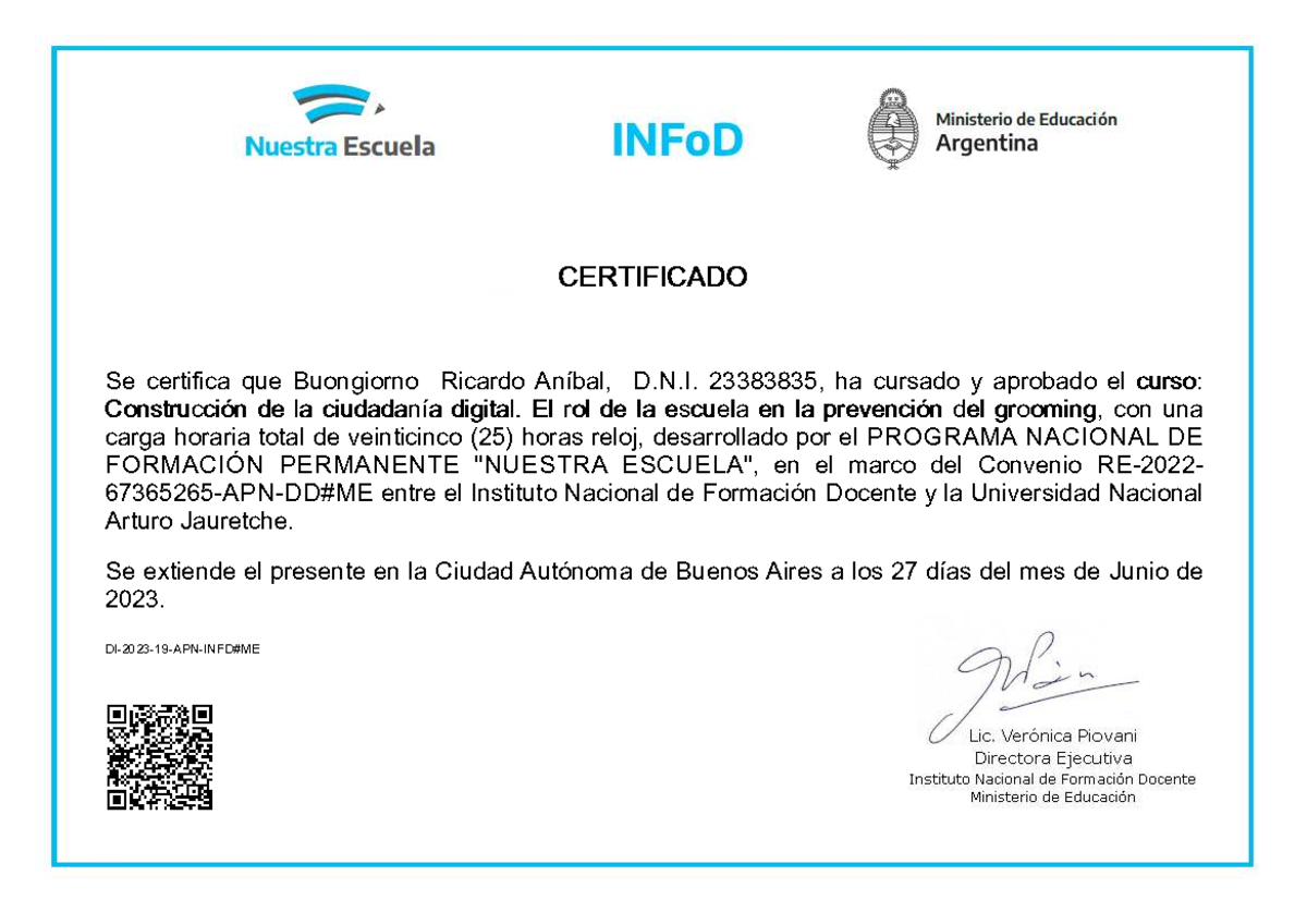 01 grooming - kjkk - CERTIFICADOCERTIFICADO Se certifica que Buongiorno ...