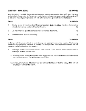 Tutorial 1 question (Conceptual Framework) - Suggested solution - TUTORIAL QUESTION – CONCEPTUAL ...