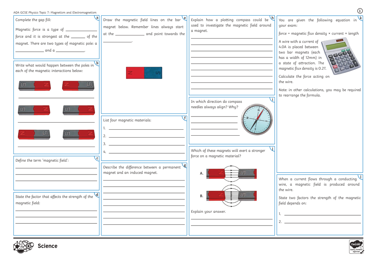 AQA GCSE Physics Topic 7: Magnetism and Electromagnetism Revision Notes ...