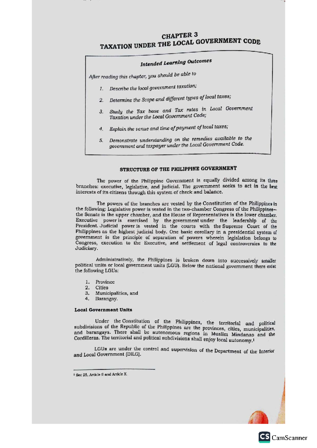 C3: Local Government Taxation Overview and Key Concepts - Studocu