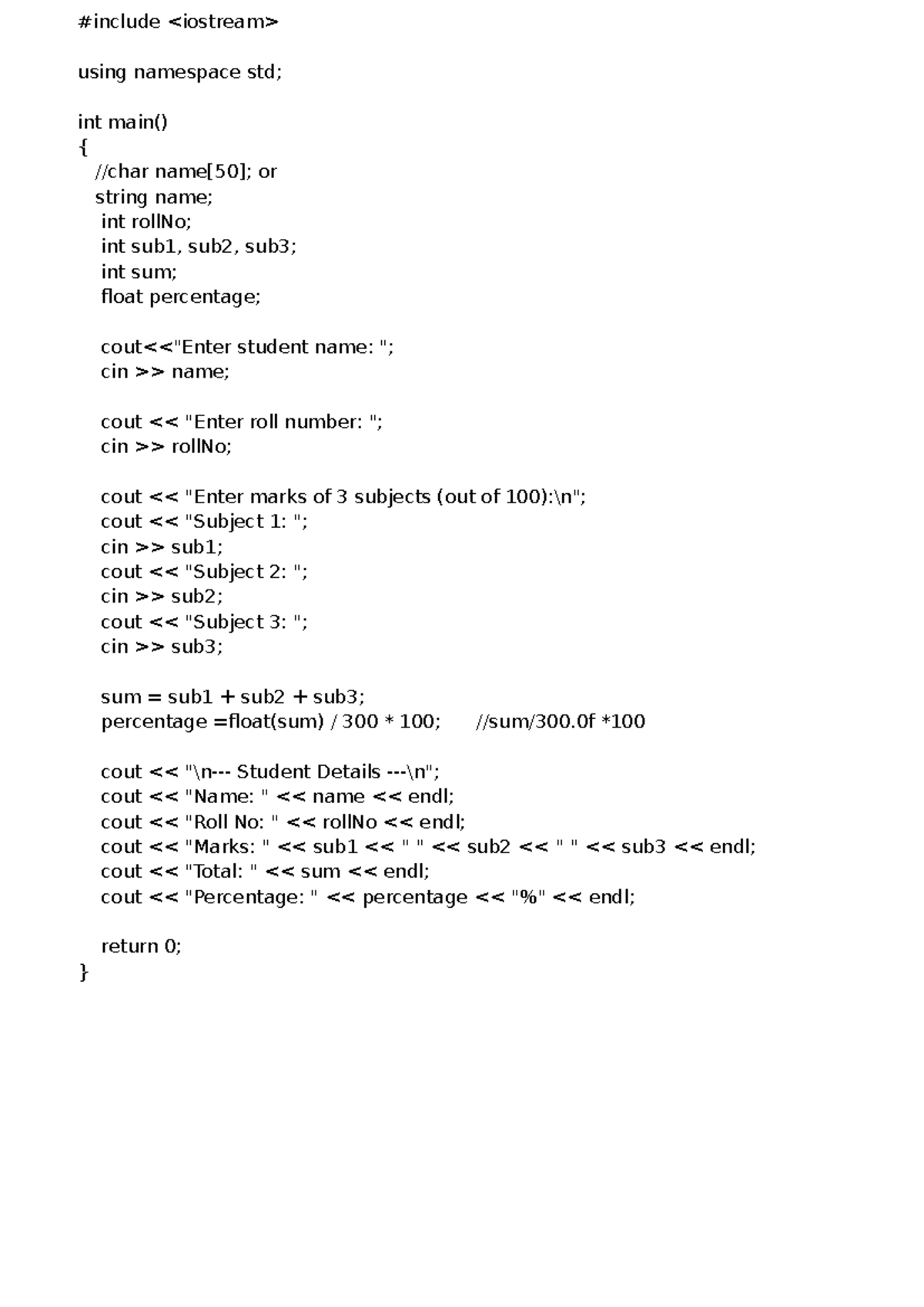 Extra pgms - c++ programs - #include using namespace std; int main ...