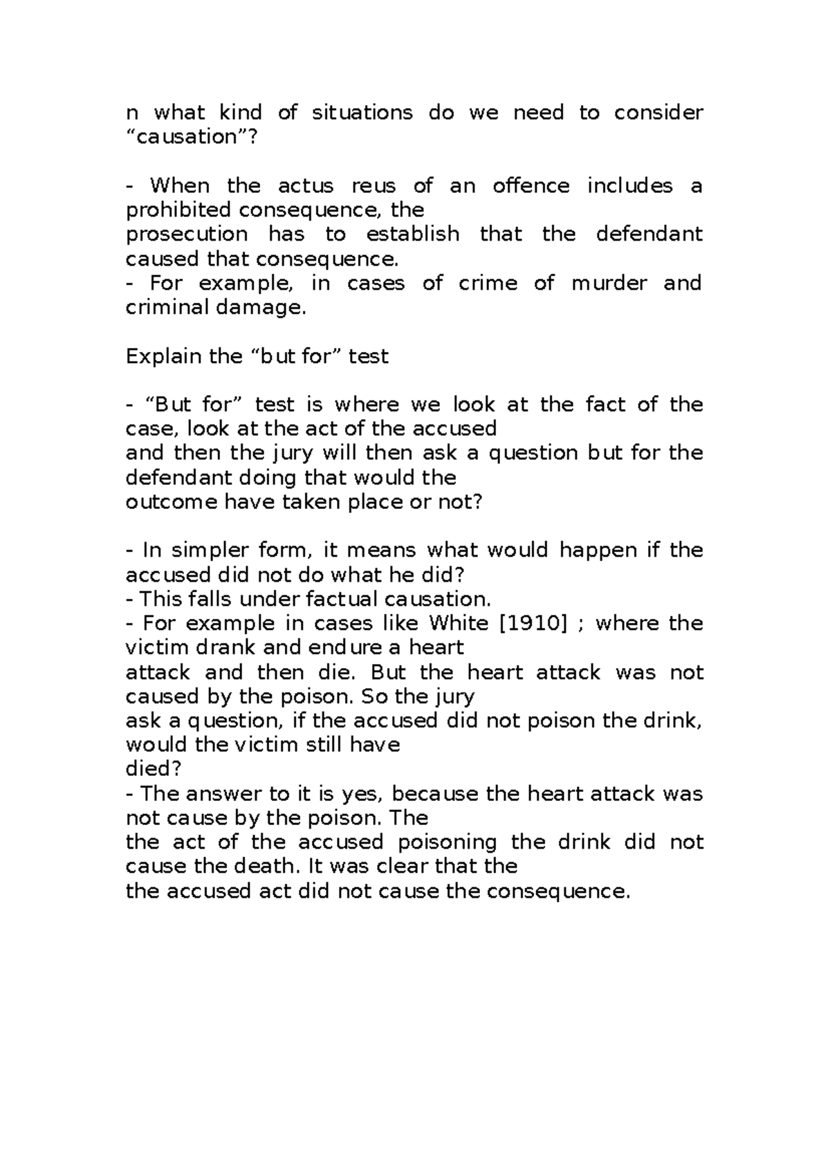 N what kind of situations do we need to consider - n what kind of ...