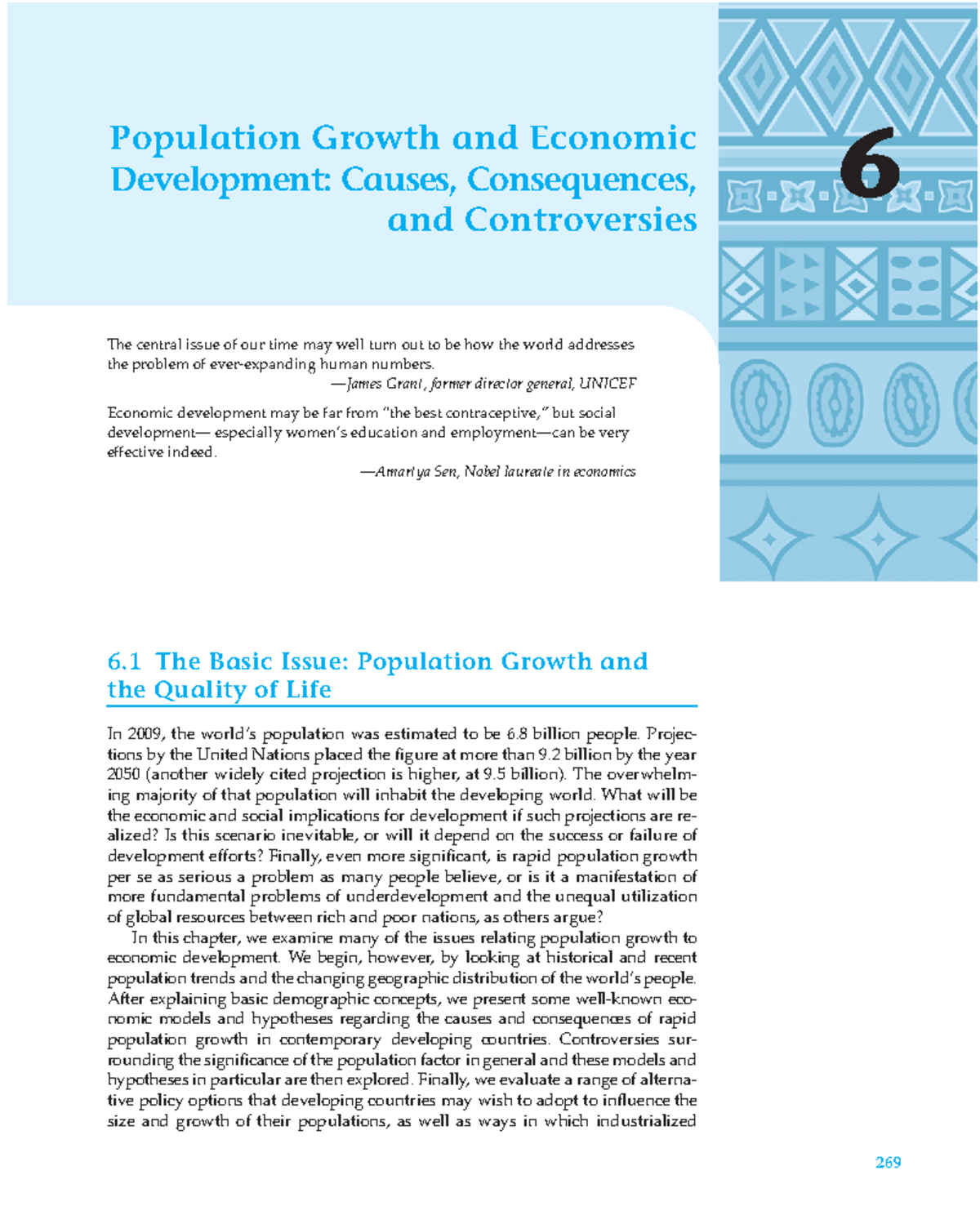 Chapter 6: Population Growth and Economic Development Analysis - Studocu