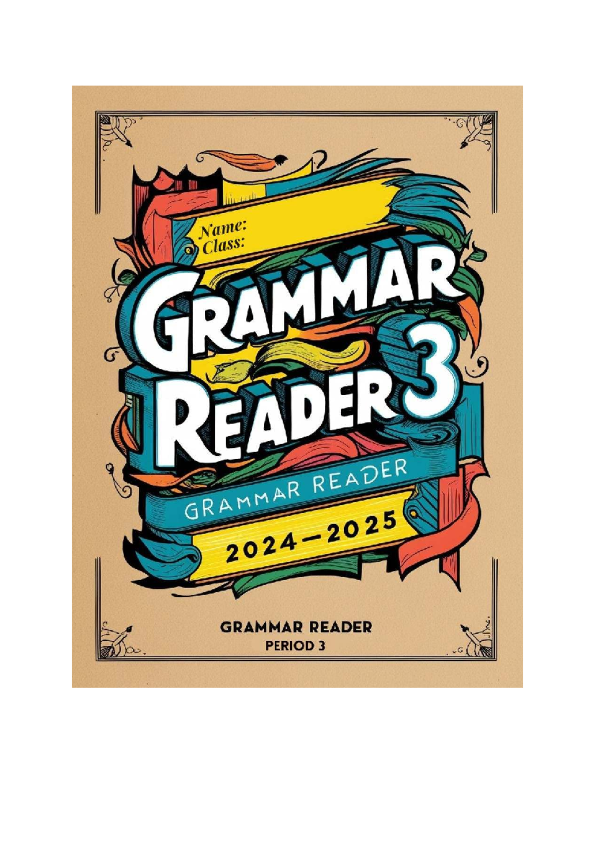 Grammar Reader 3: Essential Terms and Exercises for Class 3 - Studeersnel