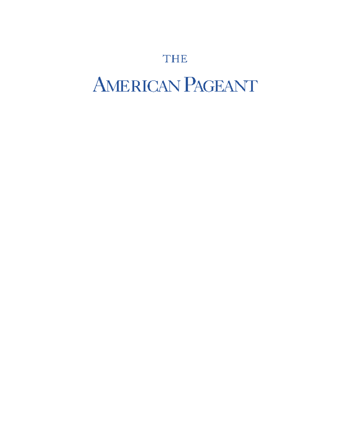 Chapter 1 new world beginnings - THE AMERICAN PAGEANT 2 PART O N E F ...