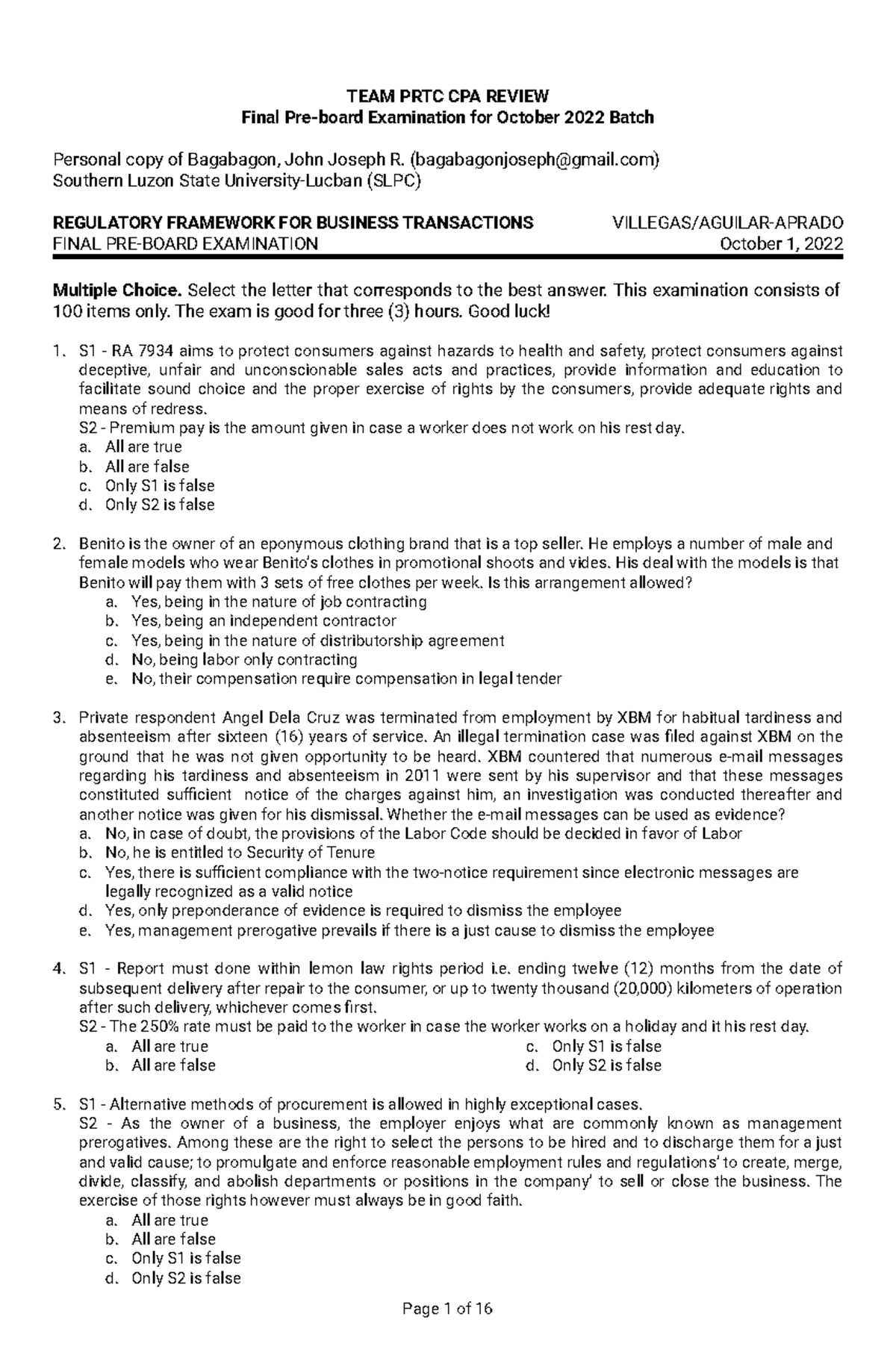 Team PRTC October 2022 Final PB RFBT Bagabagon John Joseph R pdf - TEAM ...