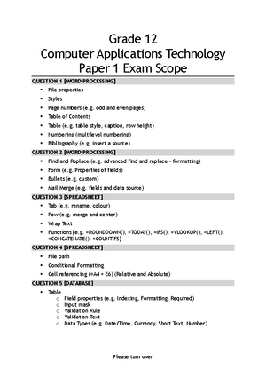 Computer Applications Technology (CAT) Grade 11 Theory Book - CAPS ...