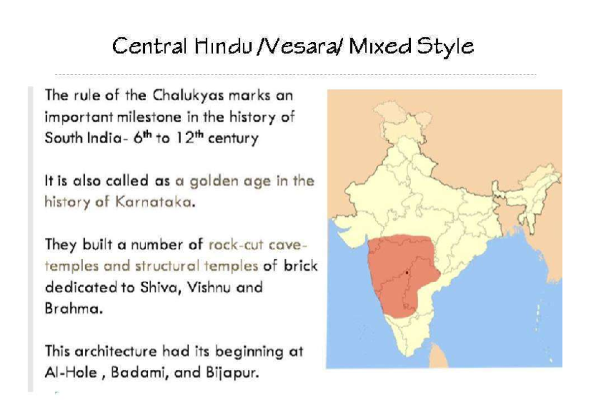 Vesara Style Hindu Temple Architecture: Evolution & Key Features - Studocu