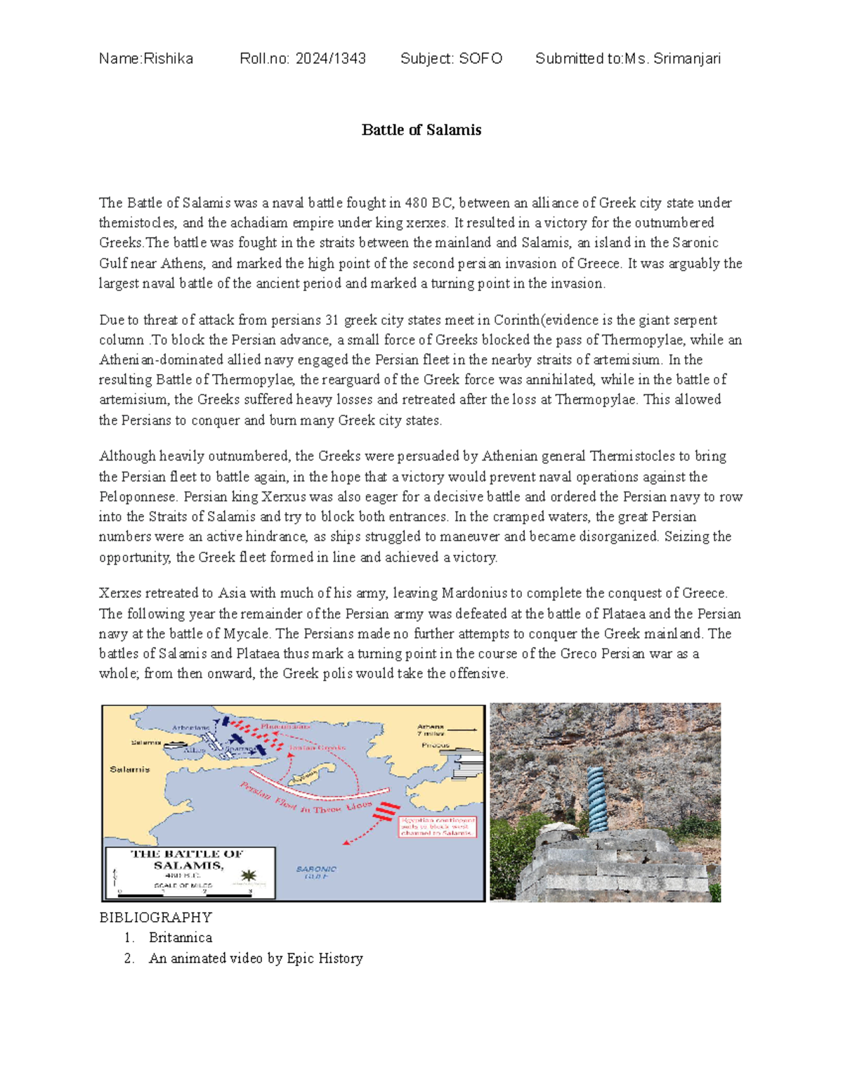 SOFO: Battle of Salamis - A Turning Point in the Greco-Persian War ...
