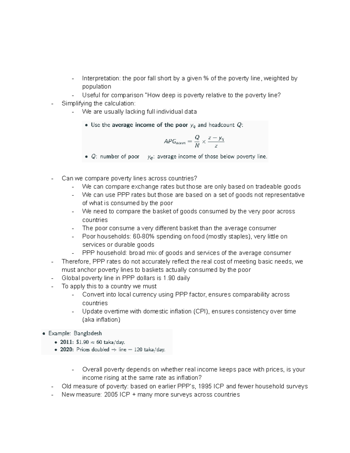 Econ313 Lecture Notes: Understanding Poverty Lines and Consumption ...