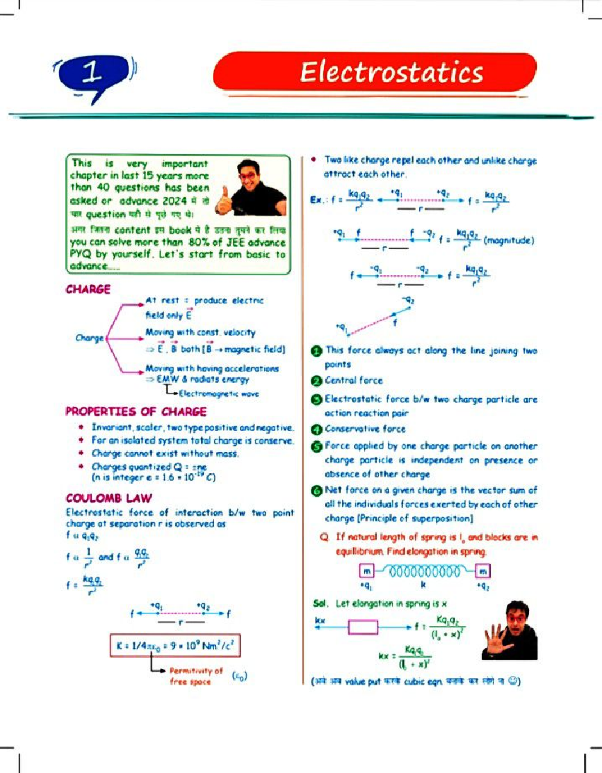 Electrostatics K9192: Key Concepts and Problem Solving Guide - Studocu