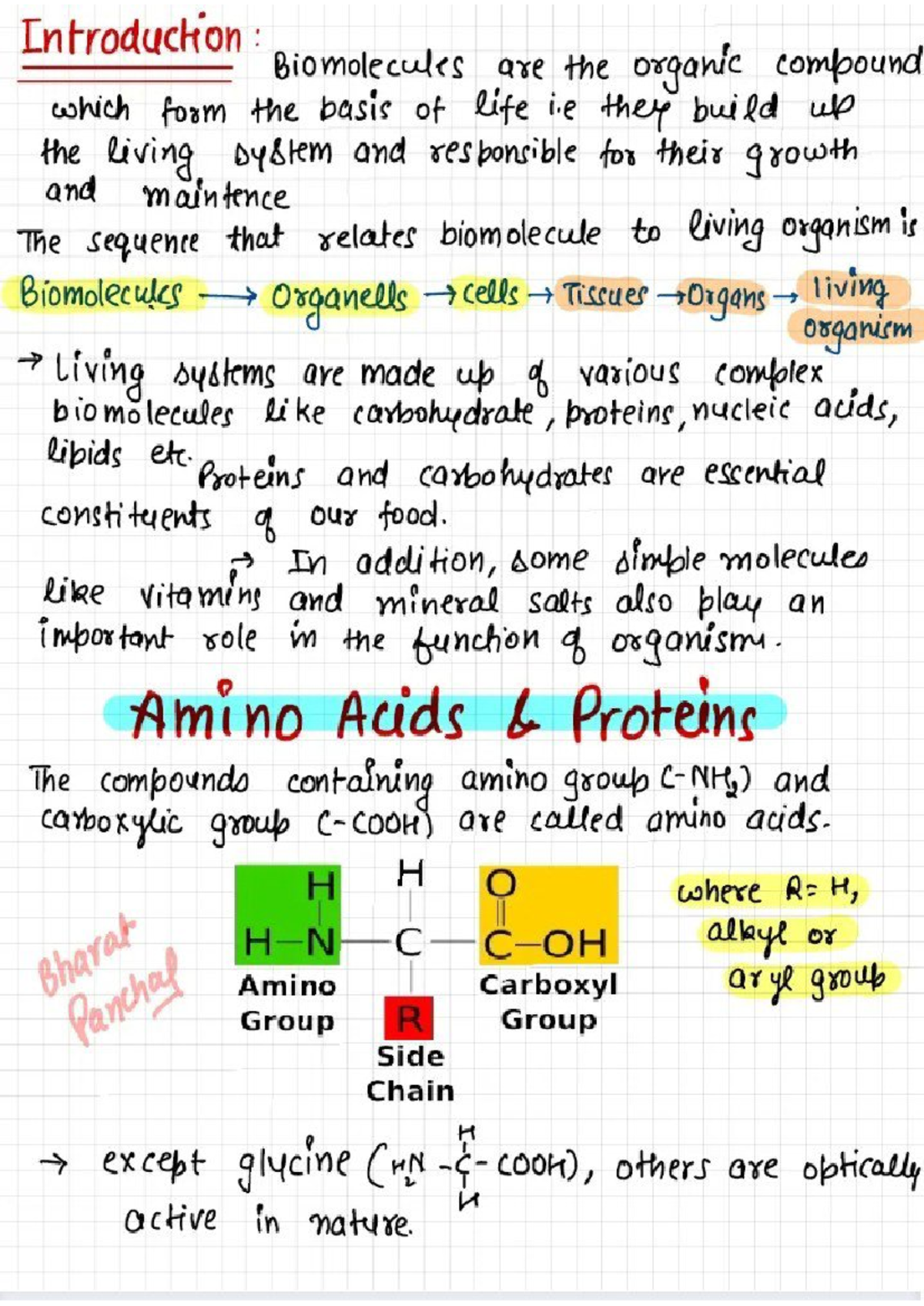 Biomolecules and Proteins Overview - CHM 20250111 Lecture Notes - Studocu