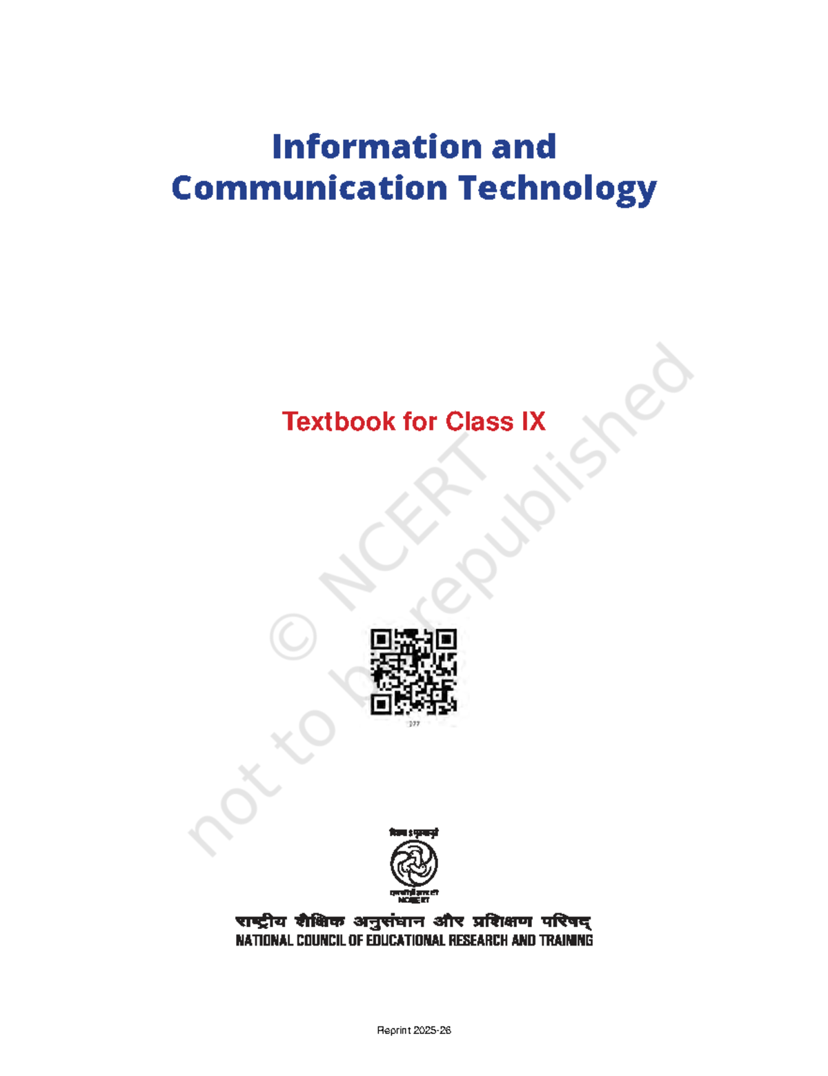 ICT for Class IX: Comprehensive Textbook Overview and Insights - Studocu