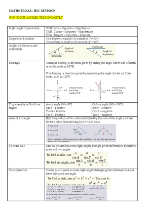 Mathematics Adv Ext1 - formulas for maths adv and extension (formulas ...