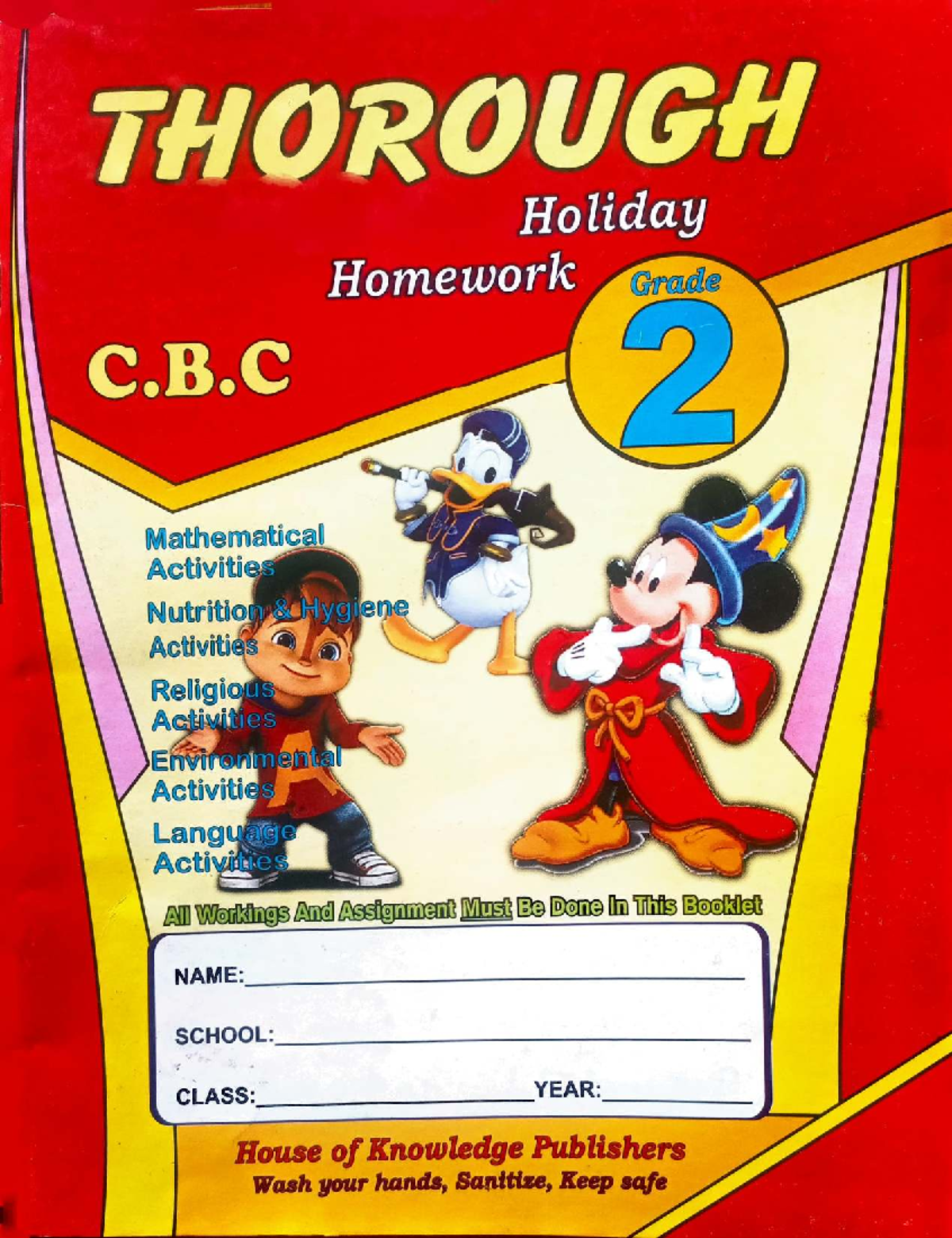 Grade 2 C.B.C Holiday Homework Booklet: Activities & Assignments - Studocu