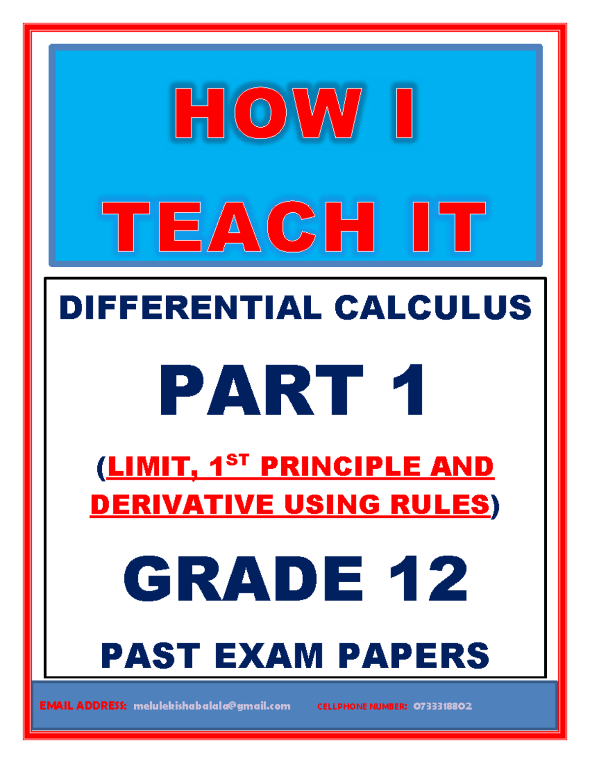 Differential Calculus Part 1 & 2: Grade 12 Past Exam Papers Insights ...