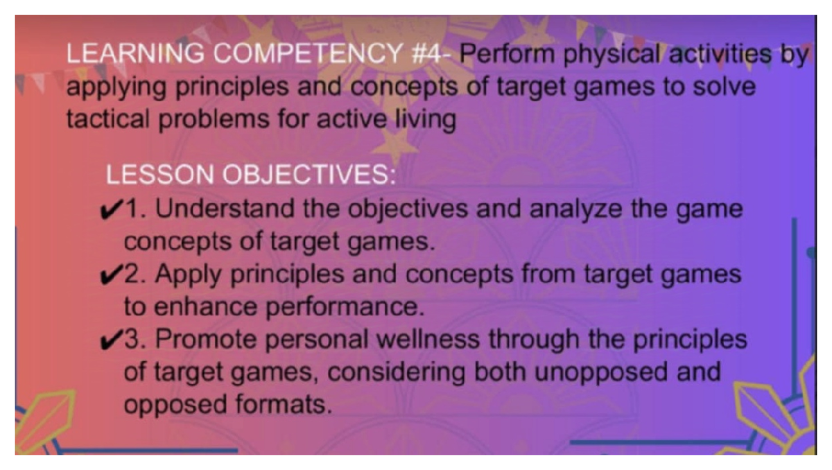 Pe bryan - Physical education - LEARNING COMPETENCY Perform physical ...