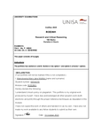 RCE 2601 - Unisa - Teaching - Studocu