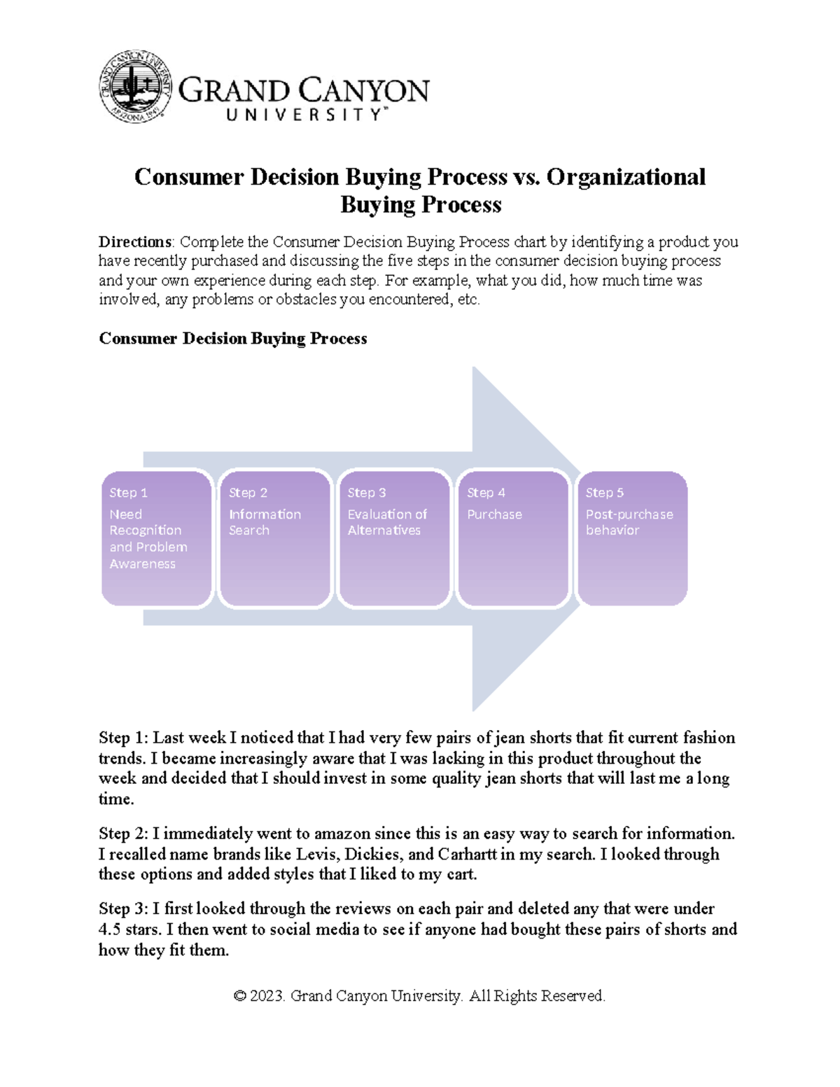 MKT315 - Consumer vs. Organizational Buying Process Analysis - Studocu