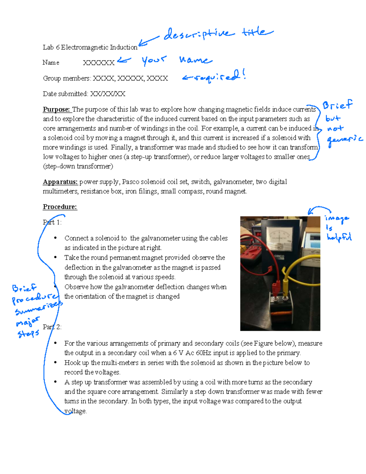 Lab 6: Exploring Electromagnetic Induction and Transformer Efficiency ...