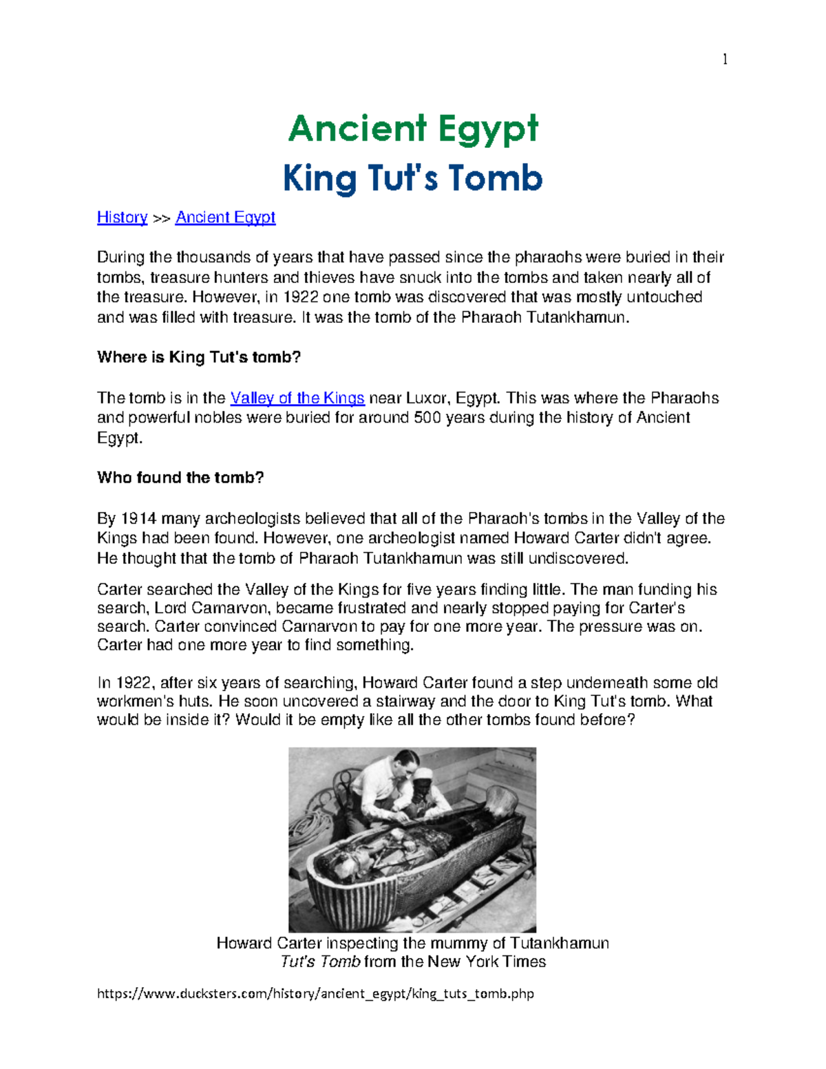 King Tut's Tomb: A Detailed Exploration of Its Discovery and Treasures ...