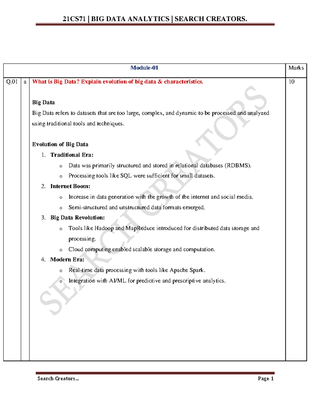 21CS71 Big Data and Cloud Computing Model Question Paper Solutions ...