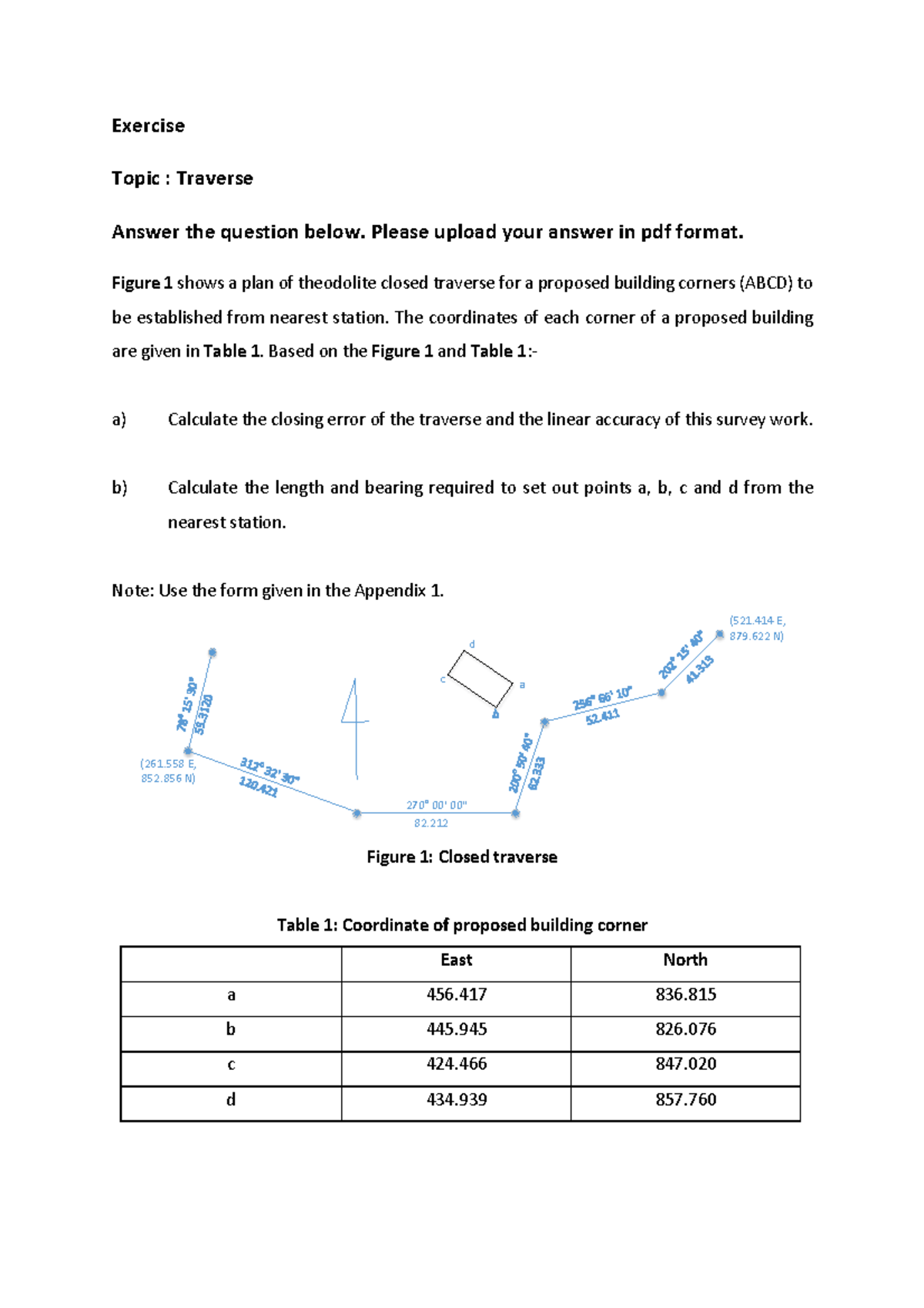 Traversing Exercise (Chapter 3: Traversing Survey) - Civil Engineering ...