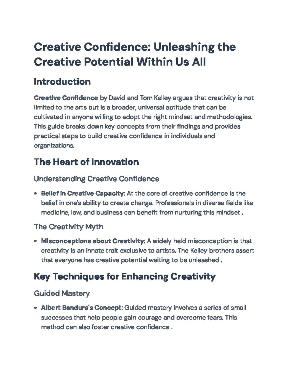 Creative Confidence: Practical Steps to Nurture Innovation and Growth ...