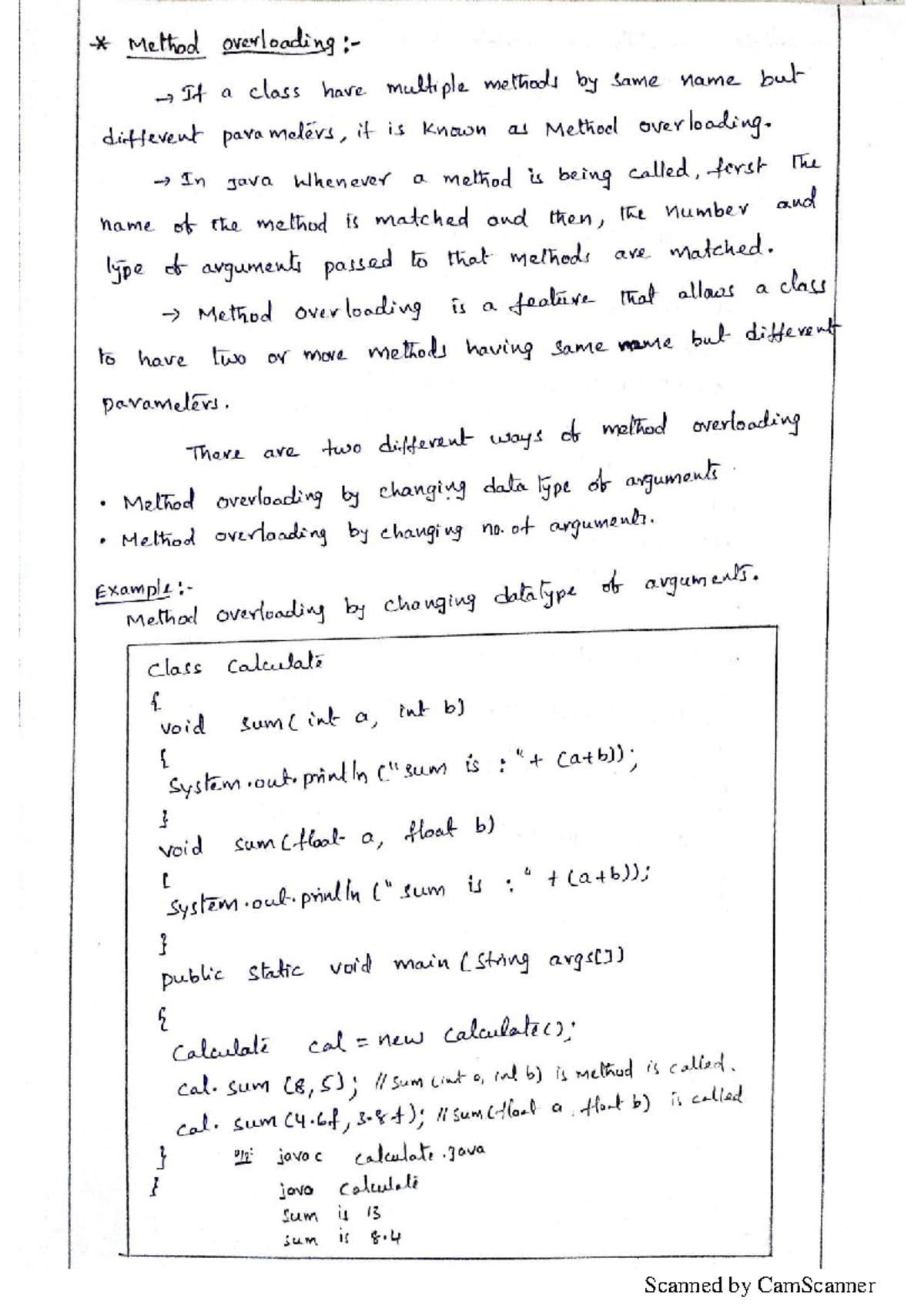 Java Programming Part-4: Method Overloading & Constructors - Studocu