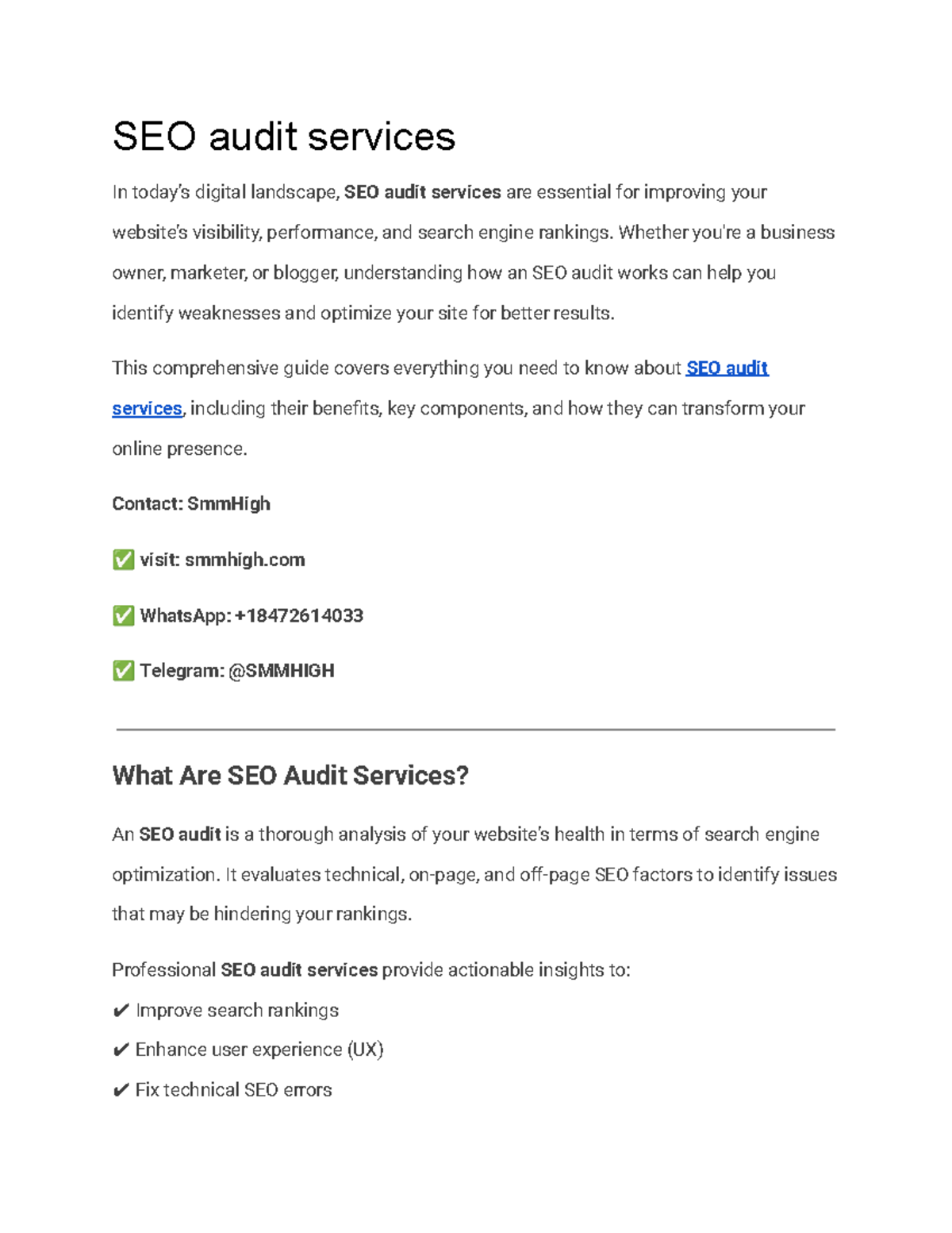 SEO Audit Services: A Comprehensive Guide to Boosting Your Rankings ...