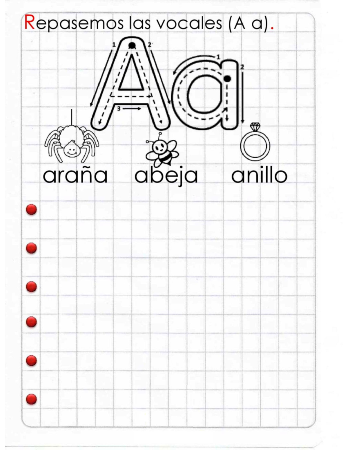 Cuadernillo de Repaso: Vocales (A, E, I, O, U) - Studocu