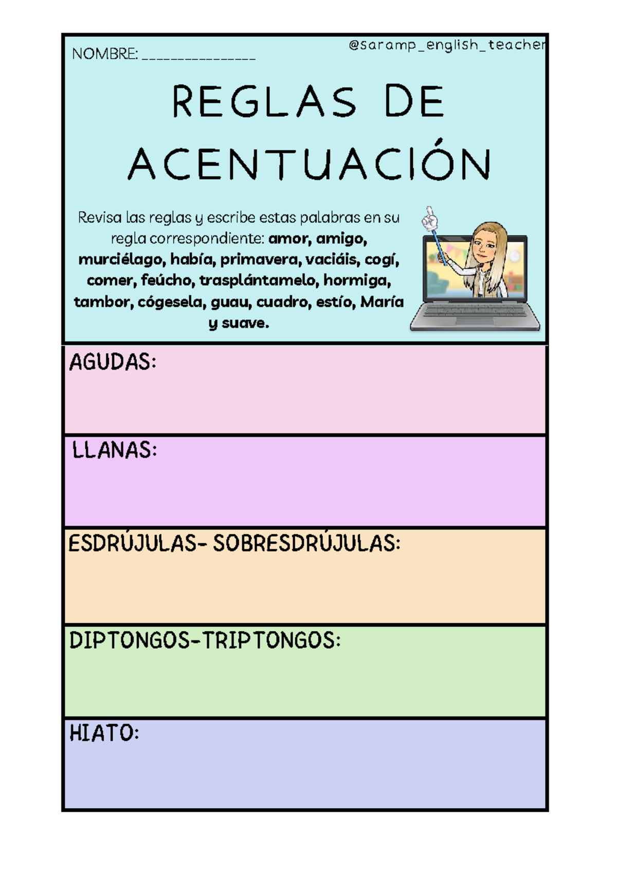 Reglas de Acentuación: Clasificación de Palabras por Tilde - Studocu