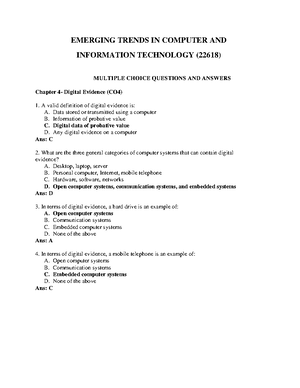 MCQ Unit 5 Basics of Hacking - Chapter 5 Basics of Hacking (CO5 ...