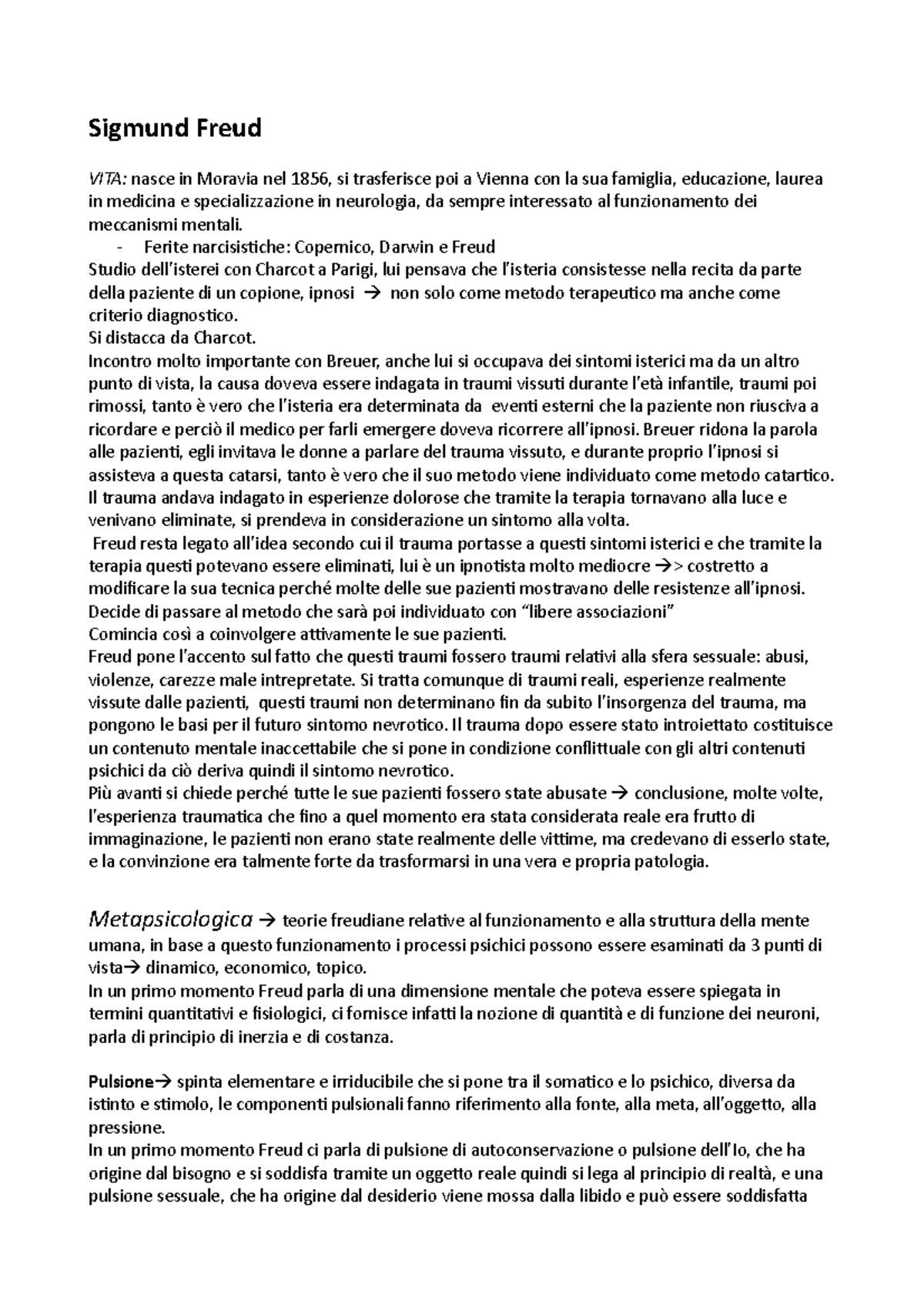 Sigmund Freud - nasce in Moravia nel 1856, si trasferisce poi a Vienna ...