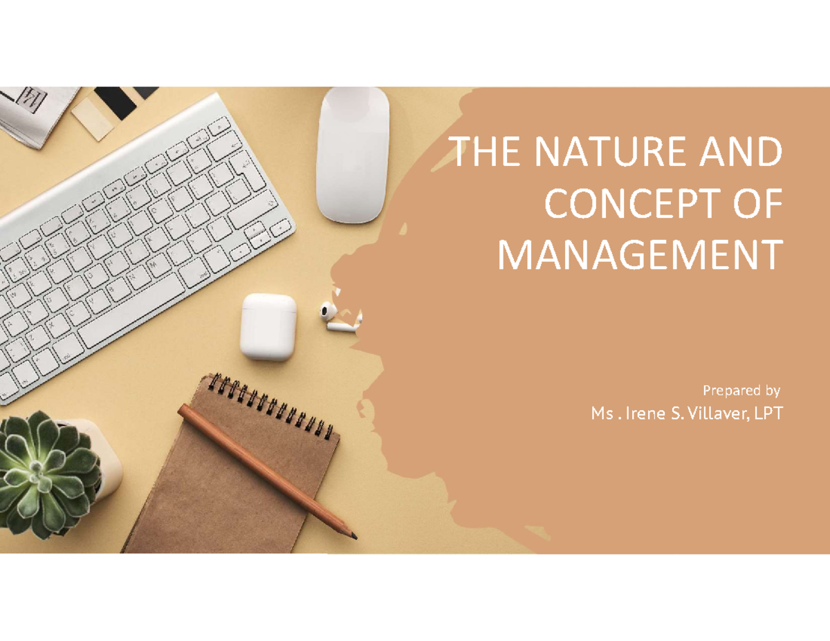The Nature and Concept of Management: Insights for Business Skills Pass ...