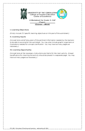 Matatag Curriculum Lesson Plan Template English - UNIVERSITY OF THE ...