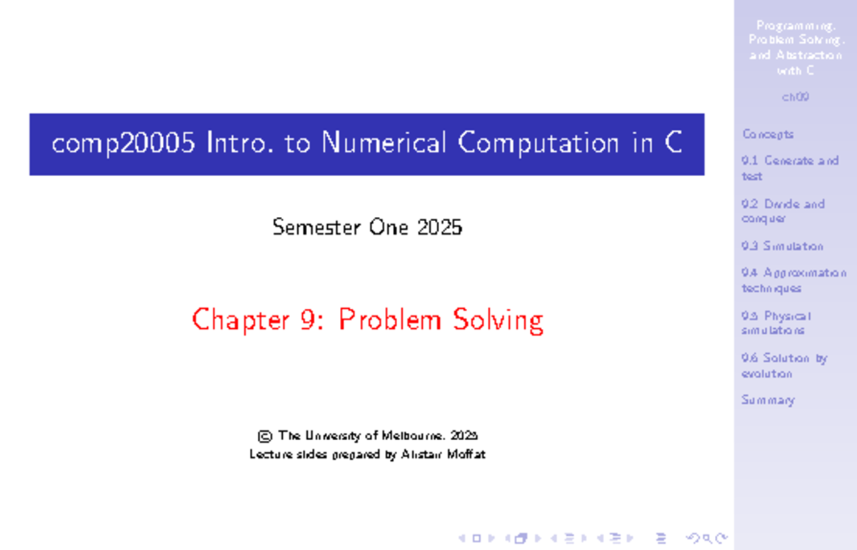 Programming, Problem Solving, and Abstraction with C: Ch09 Numerical ...