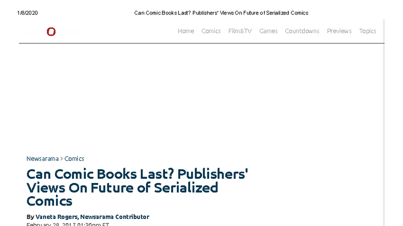 03 - Can Comic Books Last? Insights on the Future of Serialized Comics ...