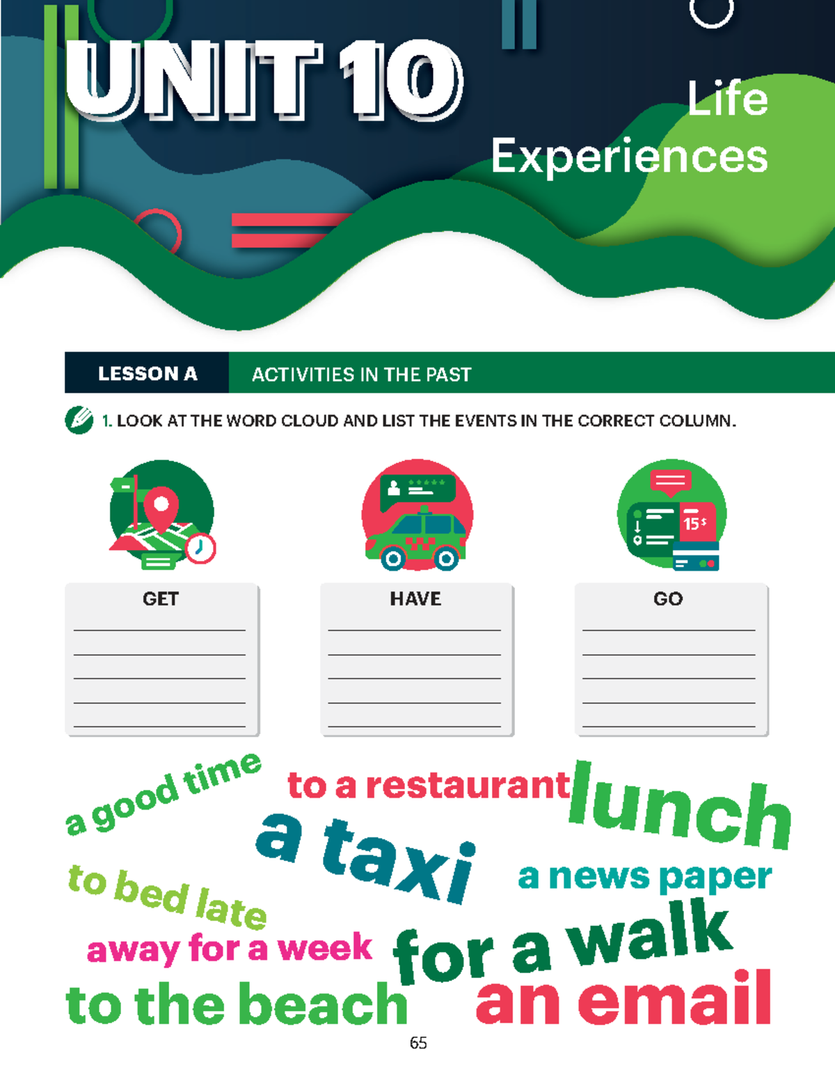 Unit 10 Workbook A1: Life Experiences & Past Activities - Studocu