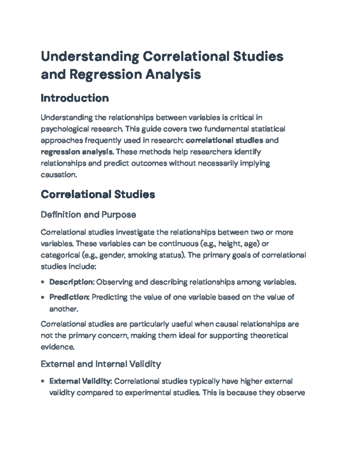 Understanding Correlational Studies & Regression Analysis in Psychology ...