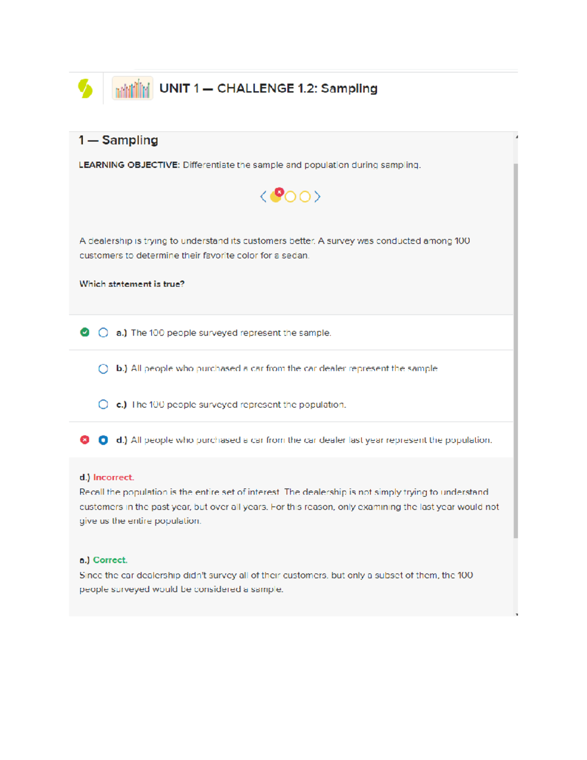 Challenge 1.2 - 1 - Introduction to Statistics - Unit 1 lecture notes ...