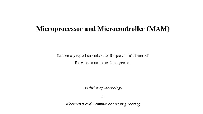 Smart Dustbin Project Report (MAM) for Waste Segregation Using Arduino ...
