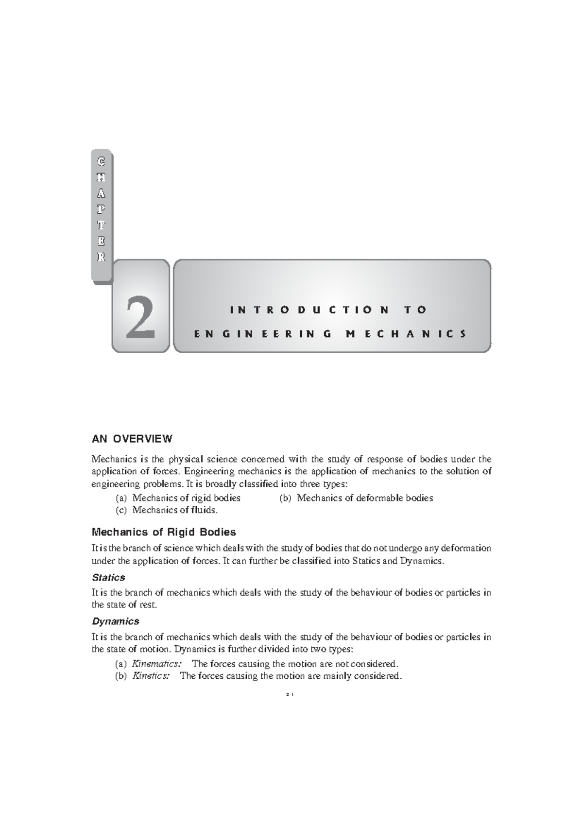 Civil Engineering Mechanics Overview: Key Concepts and Principles - Studocu