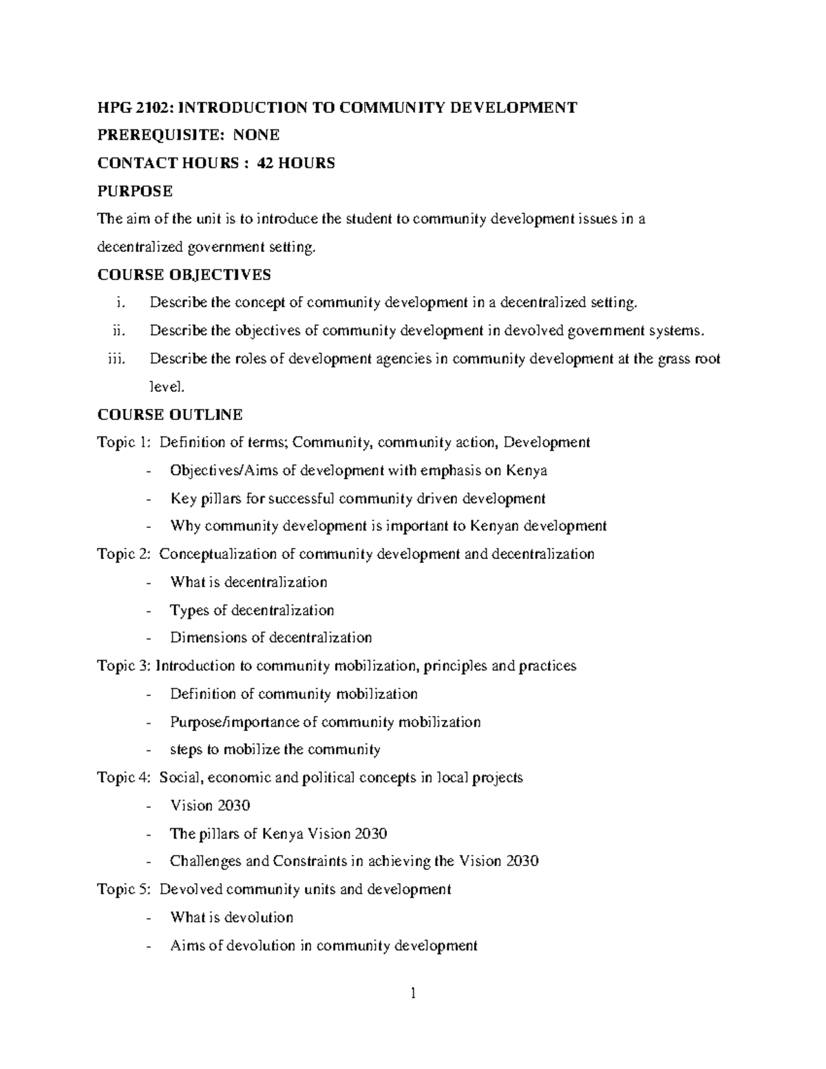 HPG 2102: Comprehensive Guide to Community Development Concepts - HPG ...