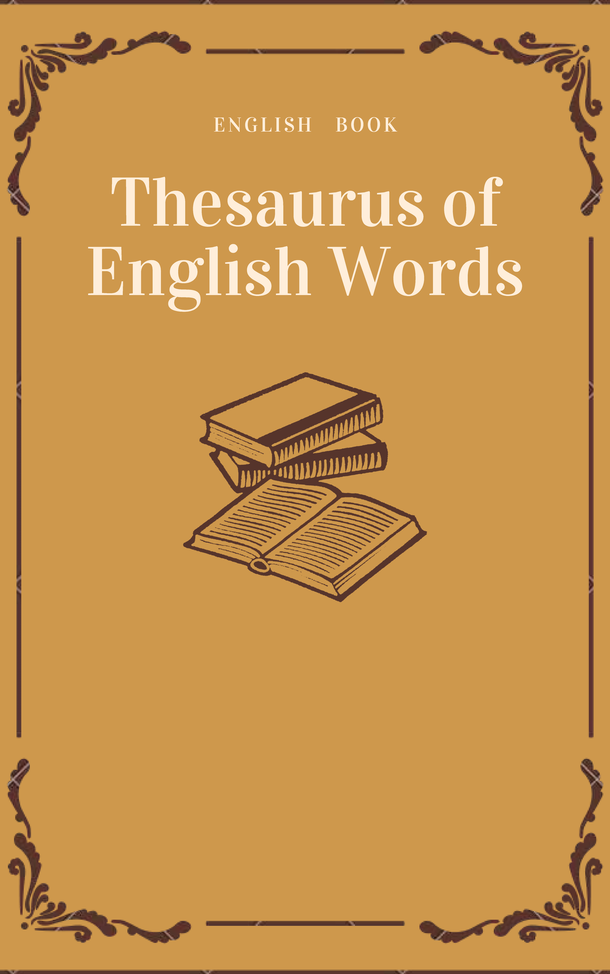 Reference Material Book Cover - Literature - Thesaurus of English Words ...