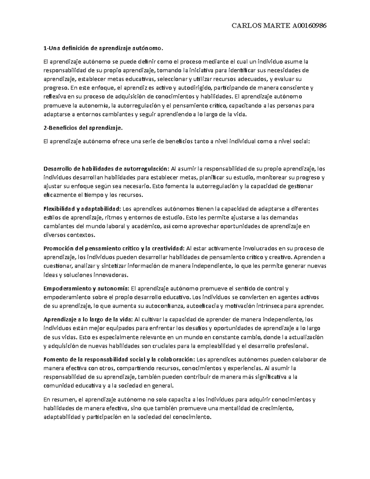 Aprendizaje Autónomo: Definición y Beneficios para el Desarrollo ...