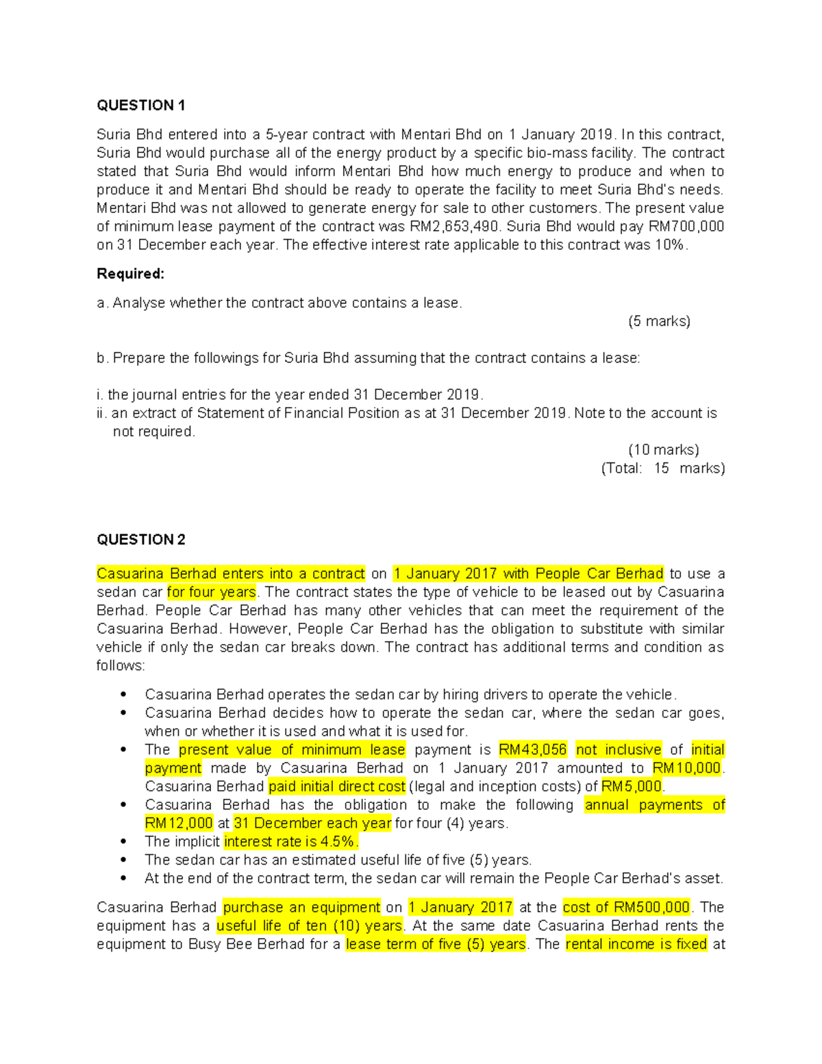 FAR510 - Tutorial on MFRS 16 Leases: Lease Analysis and Journal Entries ...