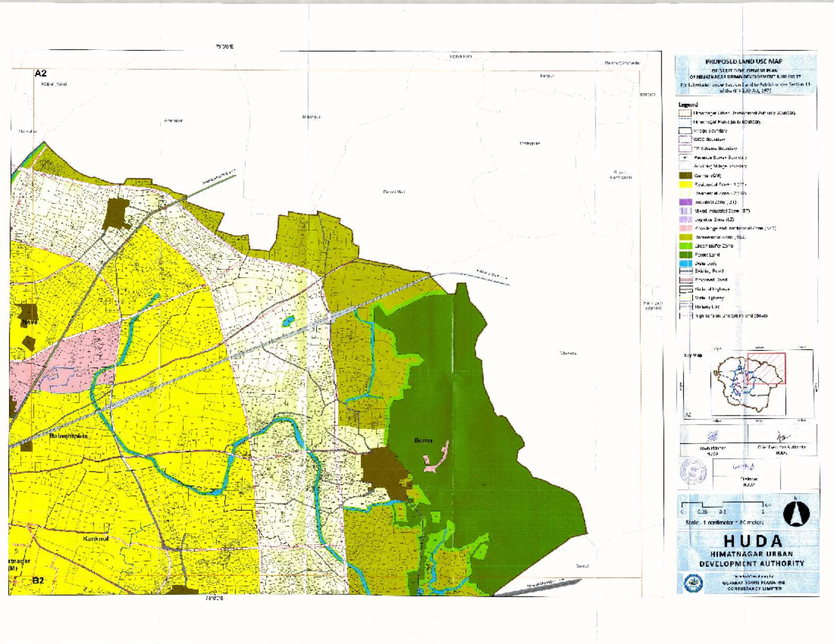 HUDA Draft Development Plan A2: Proposed Land Use Map Analysis - Studocu