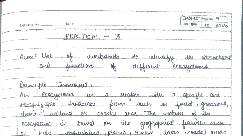 Practical 3: Understanding Ecosystems and Food Webs in Biology - Studocu